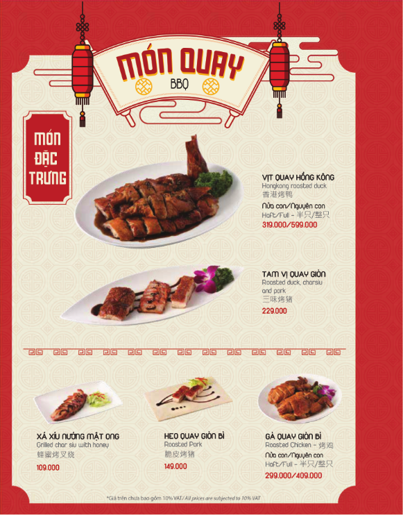 Menu Miền Nam | Meiwei